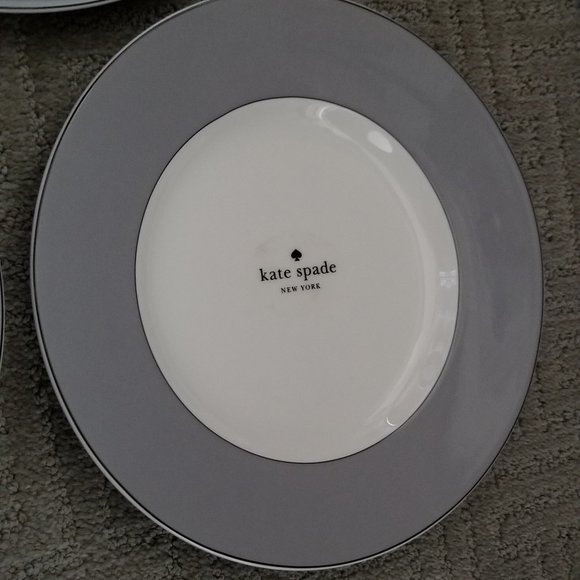 kate spade | Dining | 4 Kate Spade New York Rutherford Circle Grey ...